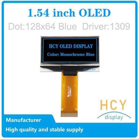 High Performance 1 54 Blue 24 Pin Oled Display With I2c Spi Interface