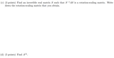 Solved Consider The Matrix A 4 2 4 4 C 3 Points