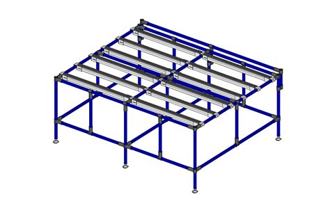 Table Between Workstation Flexpipe