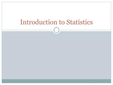 PPT Introduction To Statistics PowerPoint Presentation Free Download ID