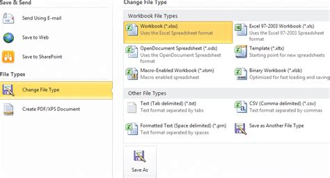 Excel 2010 The File Tab