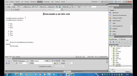 003 Adobe Dreamweaver Cs Texto Y Formato Youtube