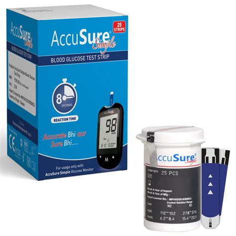Buy Accusure Glucometer Strips 25 Count 19 Minutes Delivery Apollo