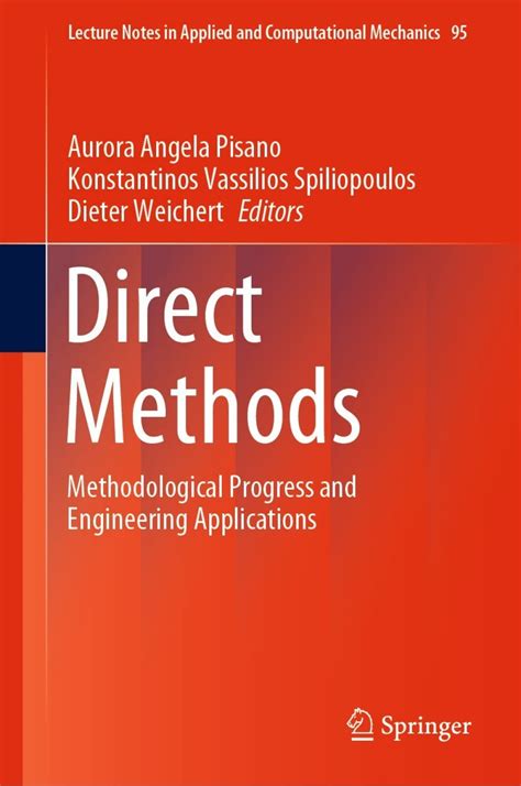 Direct Methods Methodological Progress And Engineering Applications 1st