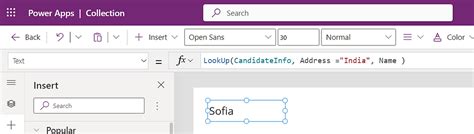 Powerapps Lookup