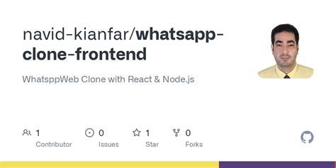 Github Navid Kianfarwhatsapp Clone Frontend Whatsppweb Clone With React And Nodejs