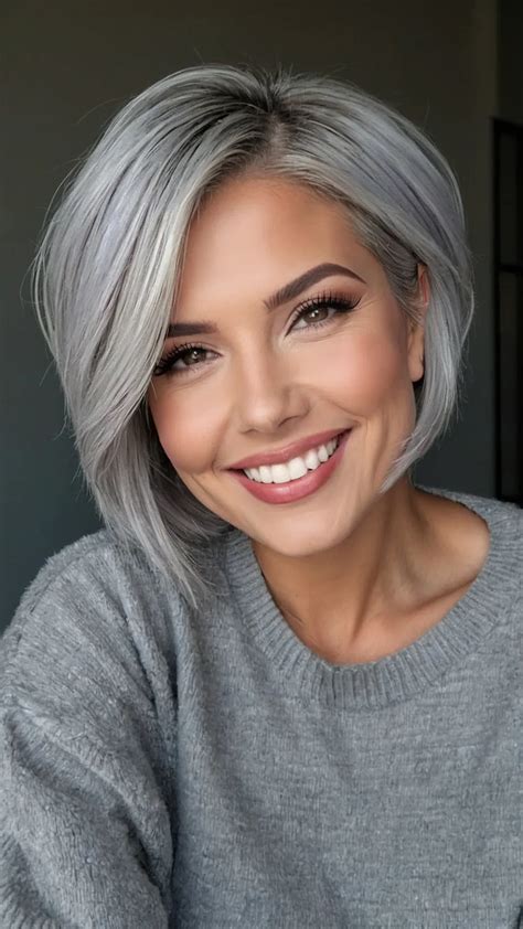 Go Grey 15 Amazing Bob Hairstyles To Inspire You Cheerful Talks