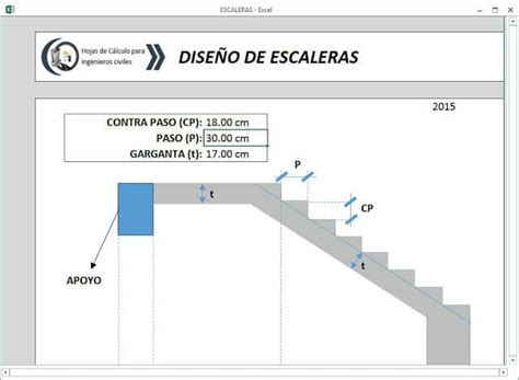 Excel Para Calculo De Acero En Escaleras De Concreto Armado Escaleras