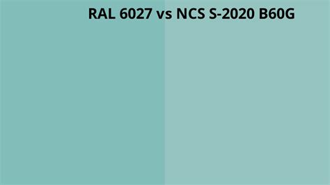 Ral 6027 Vs Ncs S 2020 B60g Ral Colour Chart Uk