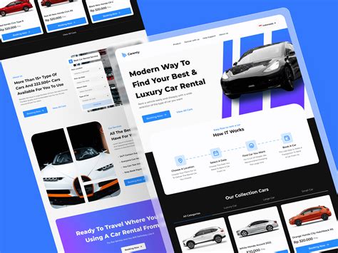 Download Carenty Vehicle Rental Landing Page Design Figma Template Shaynakit