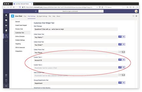 add custom fields to your teams live chat pre sales page social