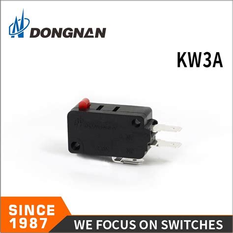 Dongnan Kw3a Single Connection High Temperature Resistant Micro Switch For Auto Parts Micro