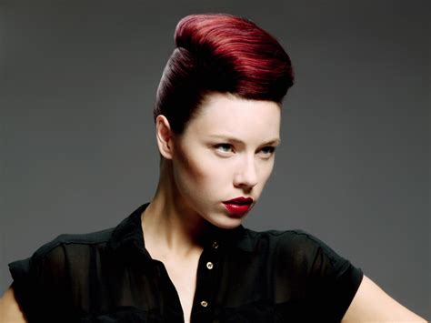 Retro Updo Inspired By 50s Fashion And Grace Jones