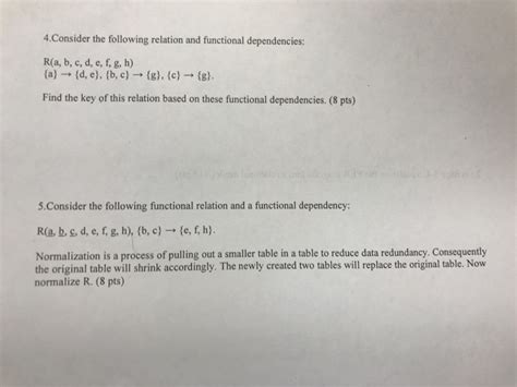 Solved Consider The Following Relation And Functional Chegg