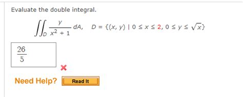 Solved Evaluate The Double Integral Chegg