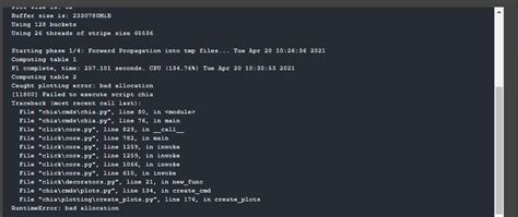 Runtimeerror Bad Allocation · Issue 2207 · Chia Networkchia Blockchain · Github