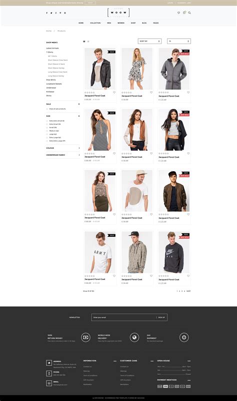 WOOW Responsive WooCommerce Theme On Behance