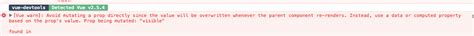Prop Sync Modifier Warning In Vue V254 · Issue 7467 · Vuejsvue · Github