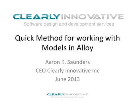 Alloy Simple App Demonstration