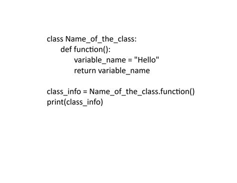 How To Make And Use Classes In Python