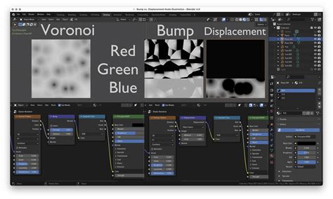 Shader Bump Vs Displacement Nodes Rblender