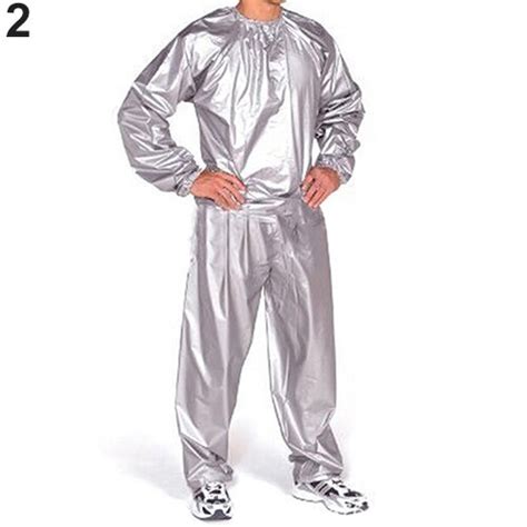 Unisex Sauna Suit Pvc Fitness Weight Loss Sweating Grandado
