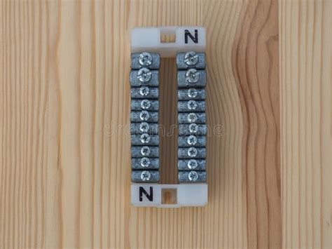 Terminal Block For Connection Of Electric Wires Stock Image Image Of Cable Electricity 275156241