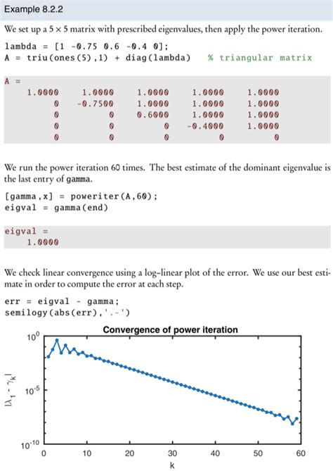 Solved 823 A Describe What Happens During Power Iteration
