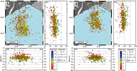 Seismicity Relocation Panel A Presents Seismicity Located With