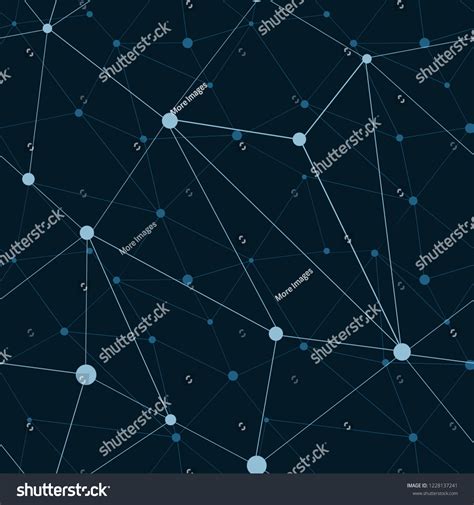 Abstract Atomic Structure Pattern Background Vector Stock Vector Royalty Free 1228137241
