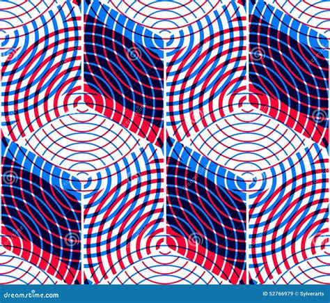 Colored Abstract Interweave Geometric Seamless Pattern Eps10 B Stock Vector Illustration Of