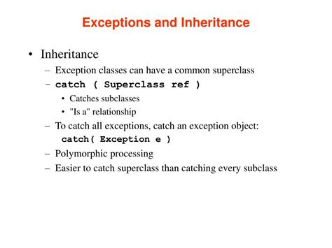 Ppt Exception Handling Powerpoint Presentation Free Download Id