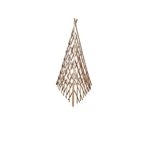 Mgp 36 In Classic Willow Expandable Teepee Trellis Wt 36c The Home Depot