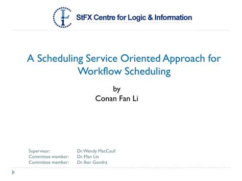 Ppt A Scheduling Service Oriented Approach For Workflow Scheduling Powerpoint Presentation