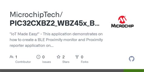 Github Microchiptech Pic32cxbz2 Wbz45x Ble Proximity Profile Iot