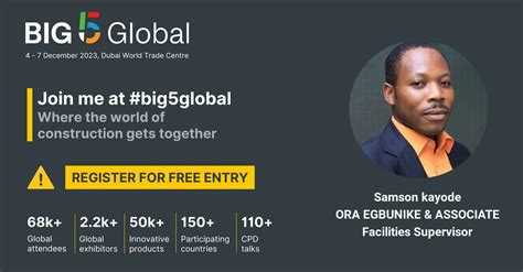 Samson Kayode On Linkedin Big 5 Global