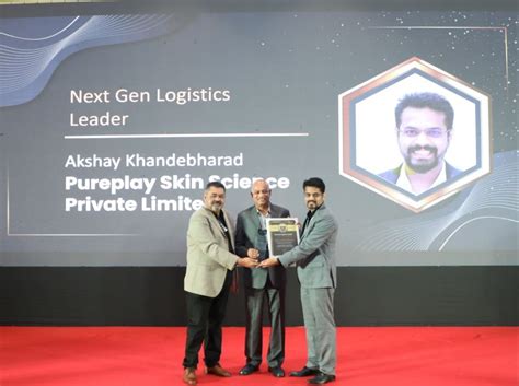 akshay khandebharad on linkedin honoured to receive next gen logistics leader award at 5th