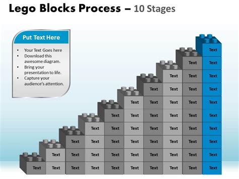Lego Blocks Process Stages Style Powerpoint Slides And Ppt Templates PowerPoint