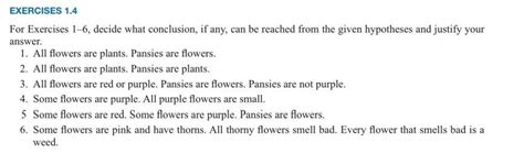 Solved Exercises 14 For Exercises 1 6 Decide What