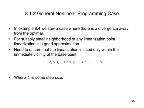PPT Chapter Linearization Methods For Constrained Problems PowerPoint Presentation ID
