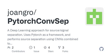 Github Joangropytorchconvsep A Deep Learning Approach For Source
