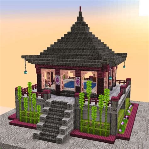 Minecraft Japanese Builds Minecraft Japanese House Minecraft Spa