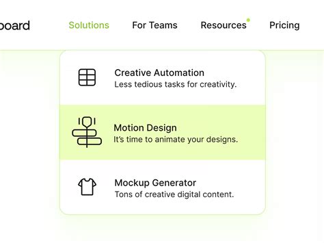 Navbar Solutions Menu Interaction Aards