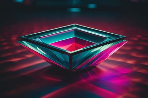 Premium Photo Rhombus Shapes Abstract Geometric Technology Oscillation Wave Isolated On Light