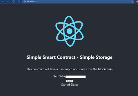 Github Theblock Devsimplestorage Shows A Simple Storage Smart Contract And React App