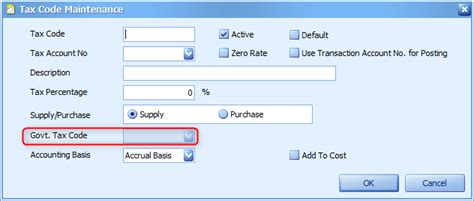 Troubleshooting Tax Code Without Govt Tax Code Autocount Resource Center