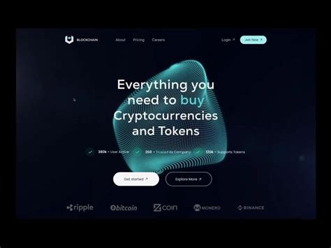 Blockchain Saas Company Website Web Design Software Web App Design