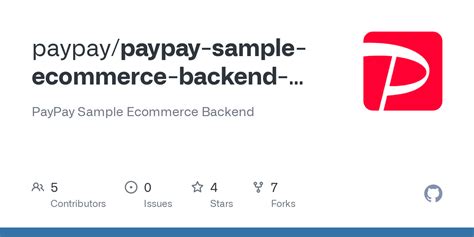 GitHub Paypay Paypay Sample Ecommerce Backend Python PayPay Sample Ecommerce Backend