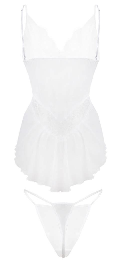Layla Lingerie Set White Lace Jean Lesley