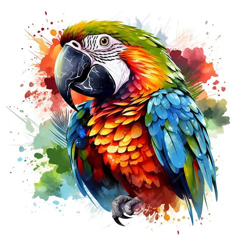 Premium Photo Tshirt Design Of Parrot Portrait Wearing A Brazilian
